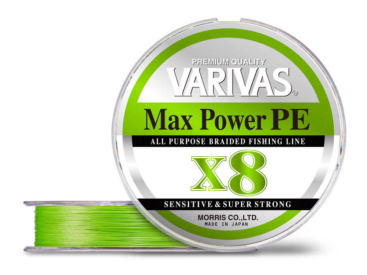 Tresses Varivas Max Power PE X8 Lime Green
