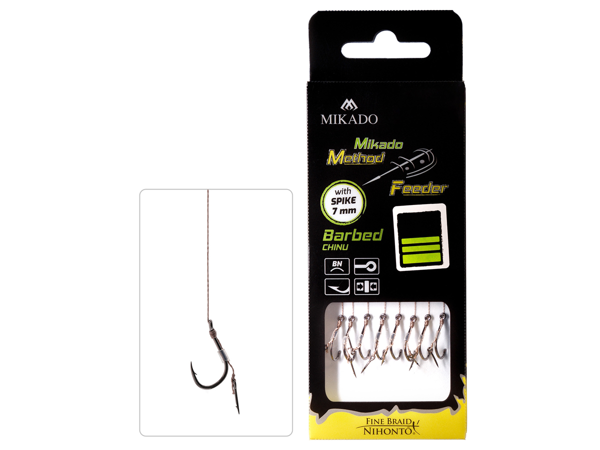 Mikado Method Feeder Rigs Braid Chinu with Bayonet - Hameçons et ...