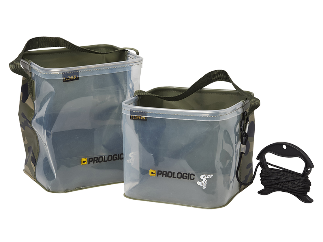 Prologic Element Trans-Camo Rig & Water Buckets - Conteneurs EVA ...
