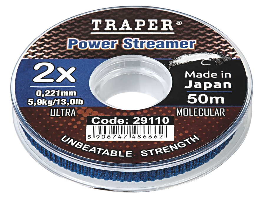 Traper Fly Stream Fil Power Streamer Line - Nylons et Bas de ligne ...