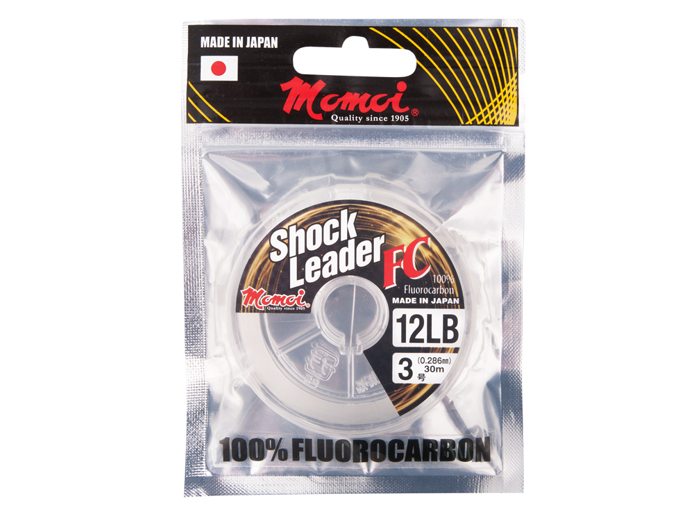 Momoi Fluorocarbone Shock Leader FC - Fluorocarbone carnassier - Magasin de peche PREDATEUR-PECHE